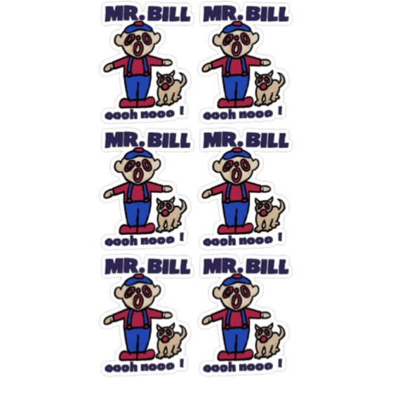 Design | Mr Bill Laminated Vinyl Stickers 65 | Poshmark